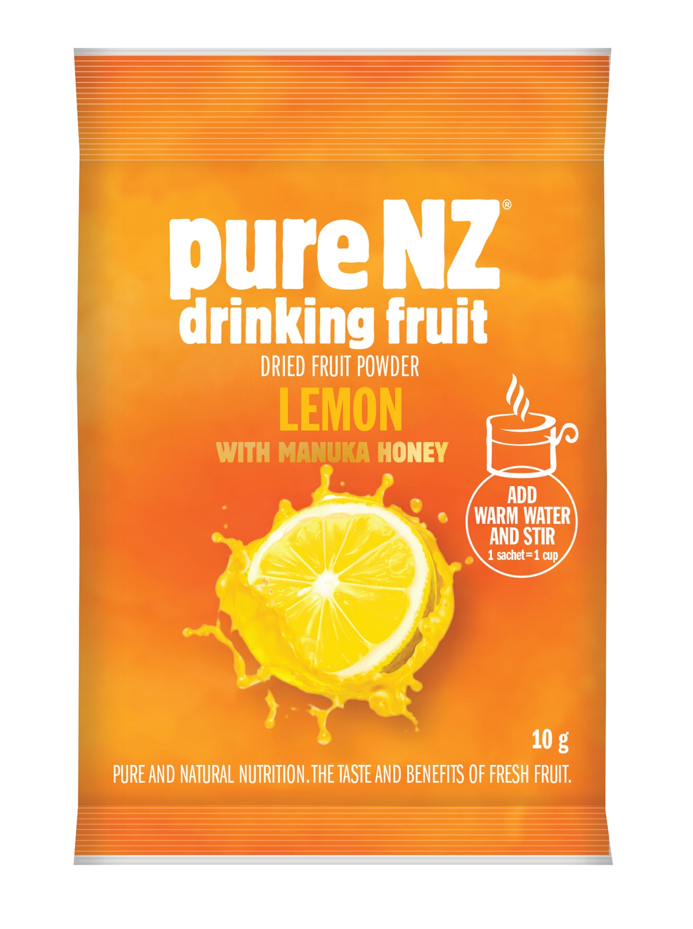 pure NZ drinking fruit - Lemon single portion sachet – DRYNZ